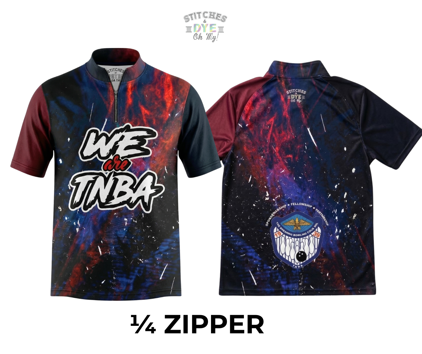 TNBA Black, Blue & Marron Jersey – Stitches & Dye Oh My!