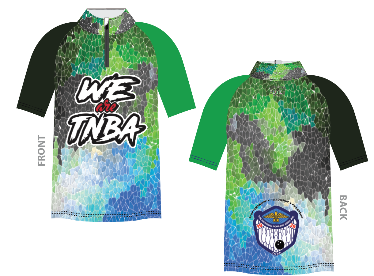 TNBA Blue & Green Jersey - TNBA03 – Stitches & Dye Oh My!